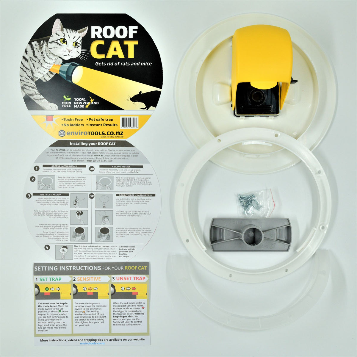 Roof Cat - Multi-Rodent Ceiling Trap – Enviro Tools