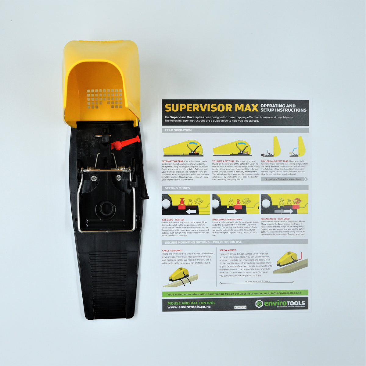 Supervisor MAX Rat Trap Tunnel NZ | Effective & Safe – Enviro Tools